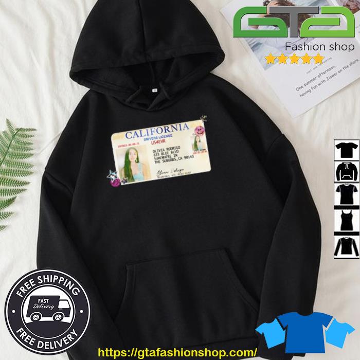 California Drivers License Olivia Rodrigo Shirt, hoodie, sweater, long ...