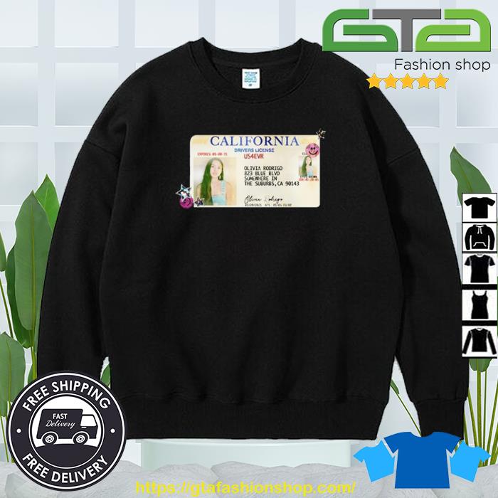 California Drivers License Olivia Rodrigo Shirt, hoodie, sweater, long ...