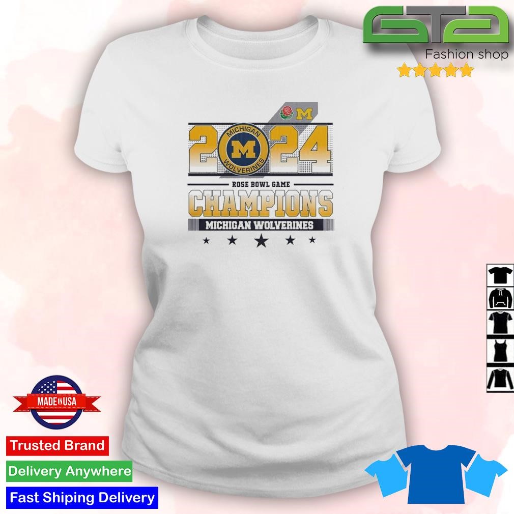 Official Michigan Wolverines 2024 Rose Bowl Game Champions 2024 Logo T-Shirt, hoodie, sweater ...
