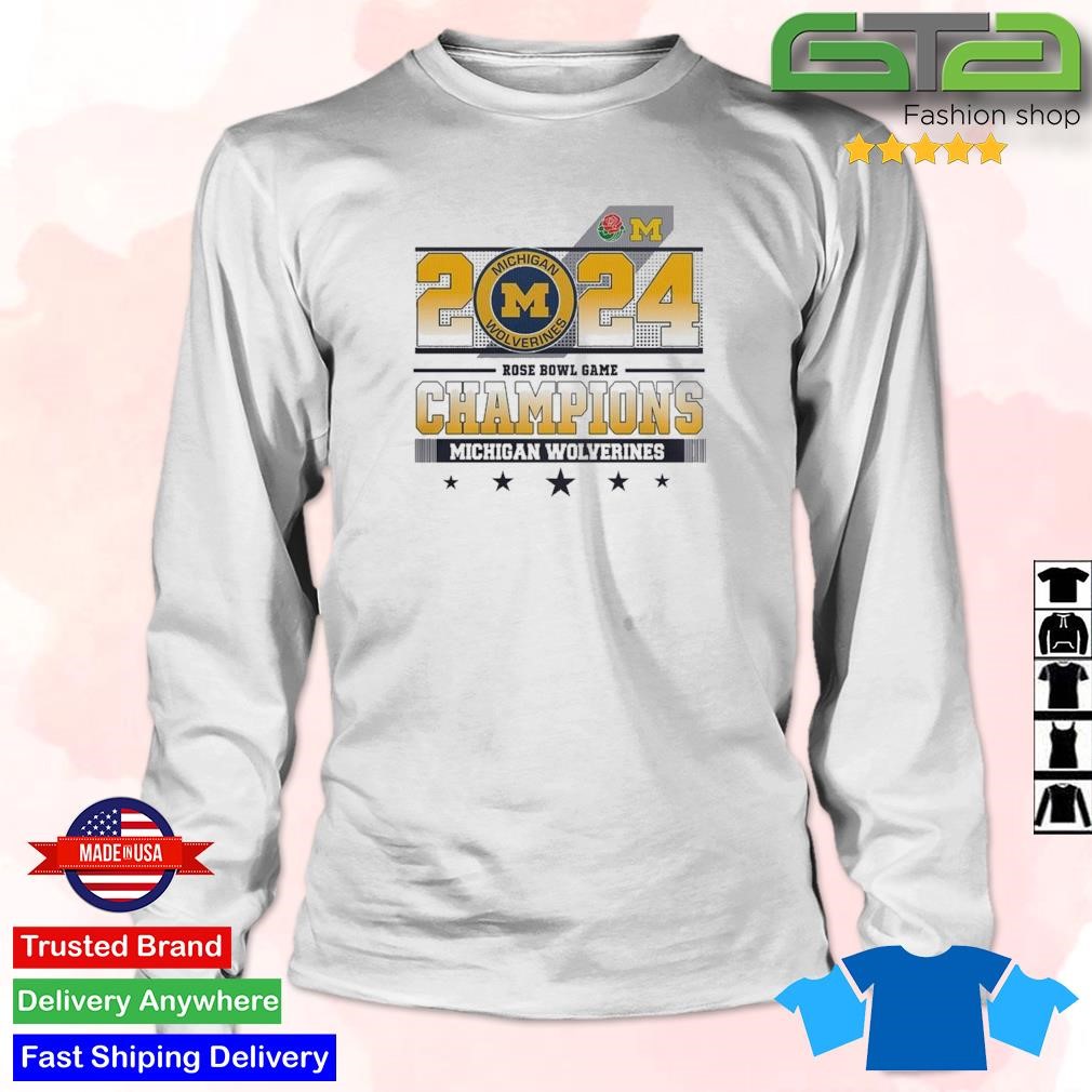 Official Michigan Wolverines 2024 Rose Bowl Game Champions 2024 Logo T-Shirt, hoodie, sweater ...