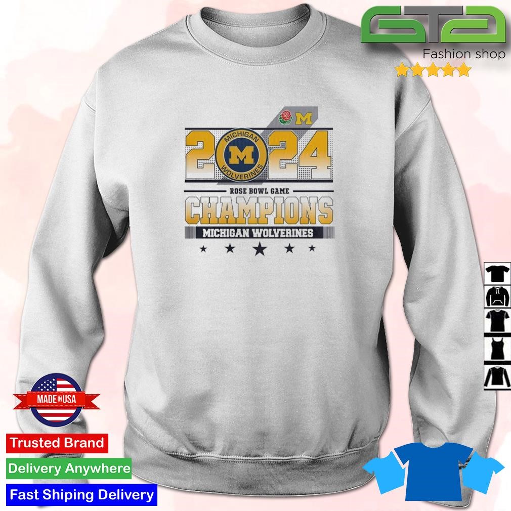Official Michigan Wolverines 2024 Rose Bowl Game Champions 2024 Logo T-Shirt, hoodie, sweater ...