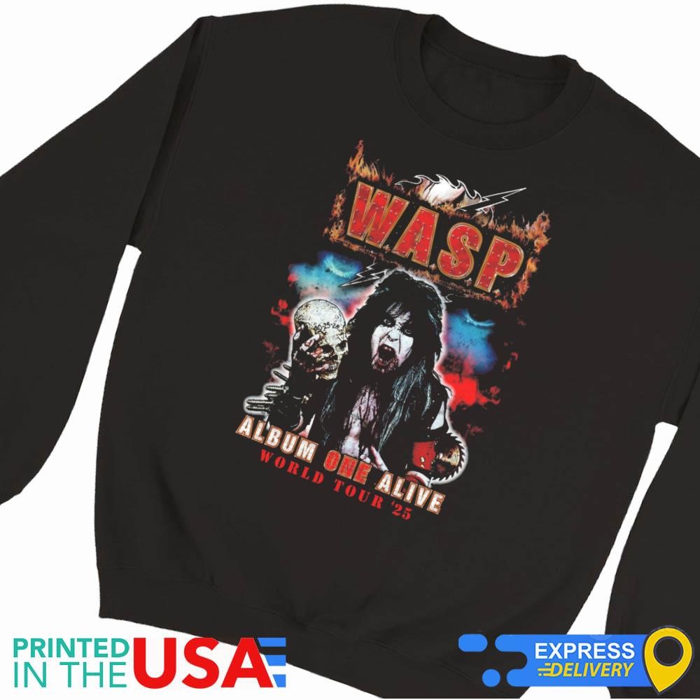 WASP Album One Alive Blackie World Tour 2025 T-shirts, hoodie, sweater ...